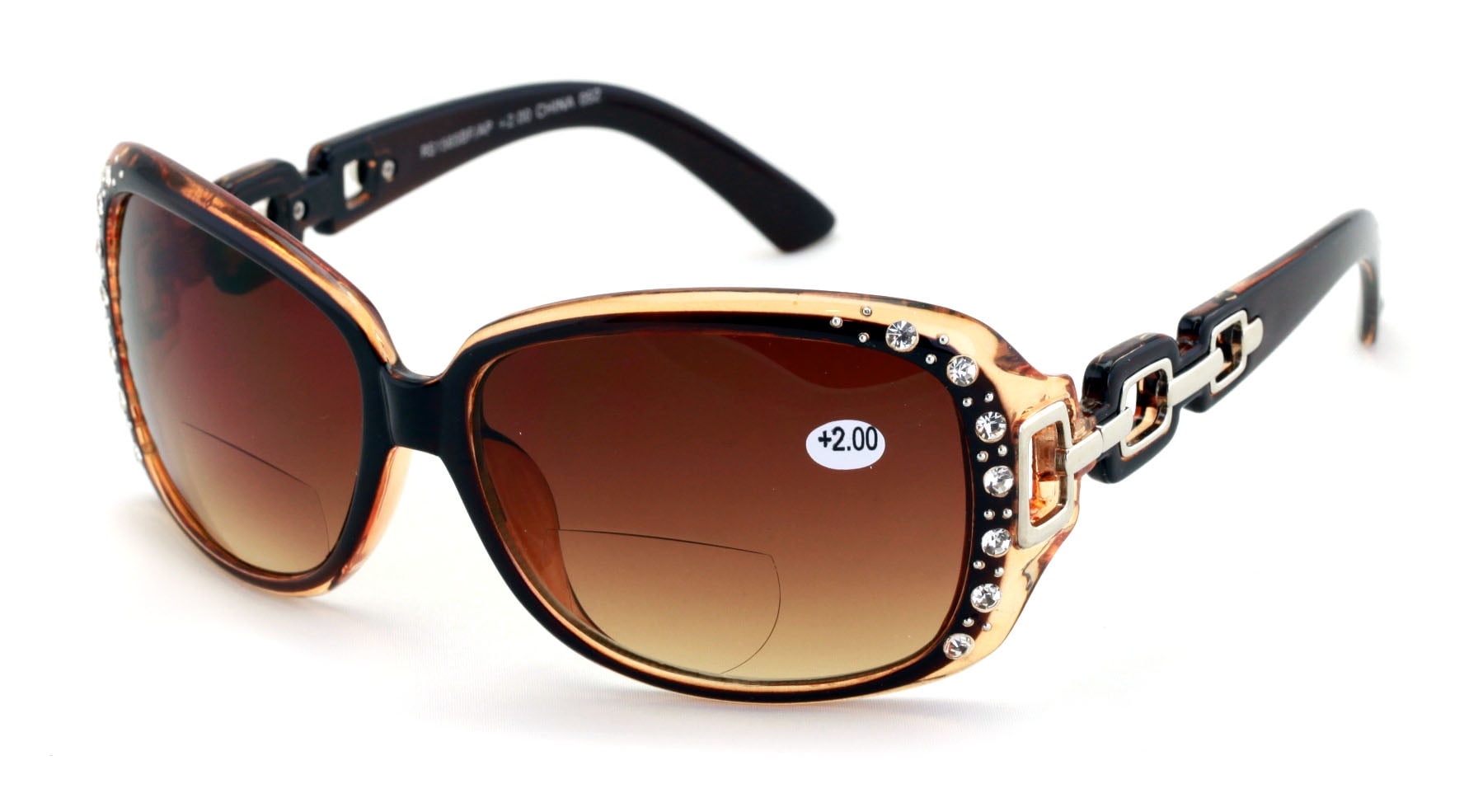Oversized Rhinestones Women Bifocal Reading Sunglasses Reader Glasses Oversized Rhinestones Women Bifocal Reading Sunglasses Reader Glasses