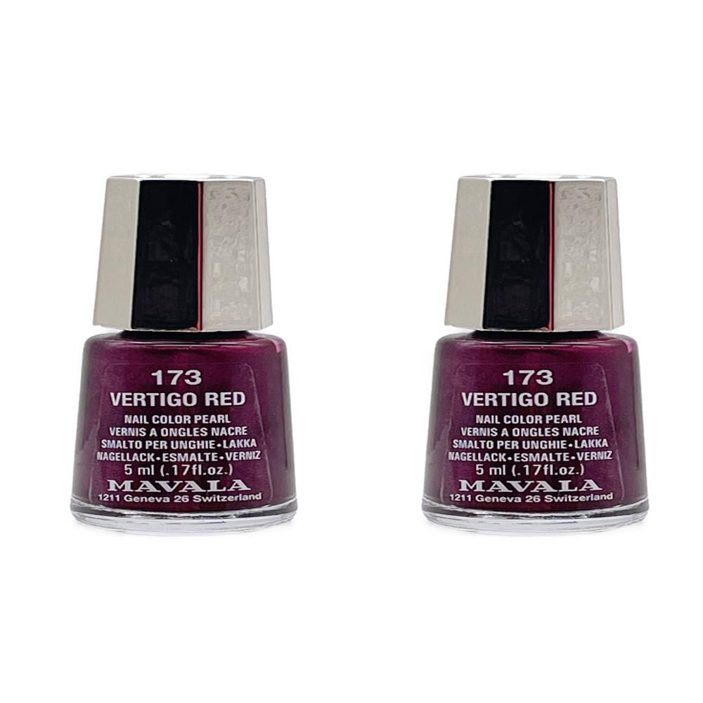Mavala Mini Nail Polish 5ml - 173 Vertigo Red - 2 Pack - Walmart.com