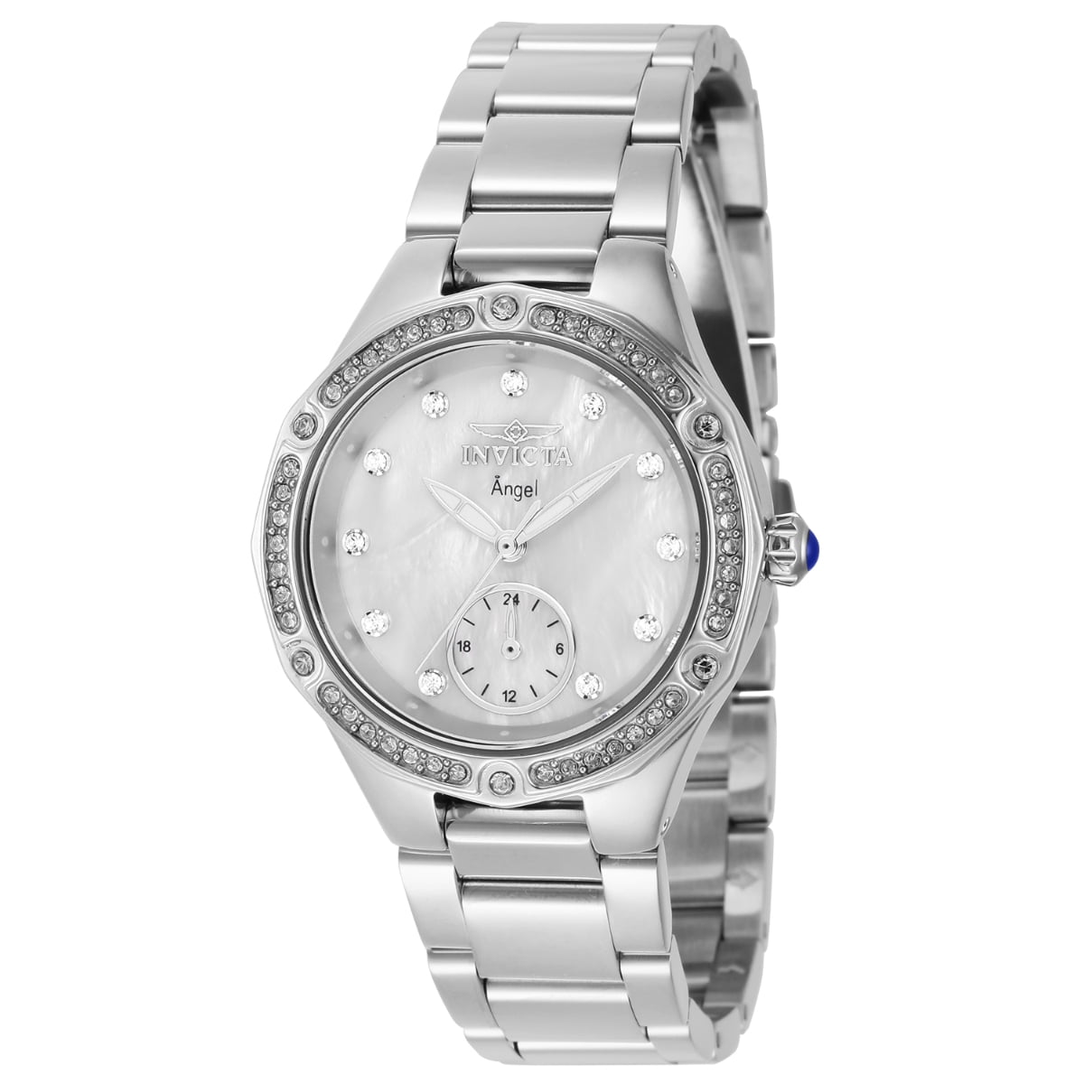 Invicta Angel Women's Watch w/ Mother of Pearl Dial - 35mm. Steel ...