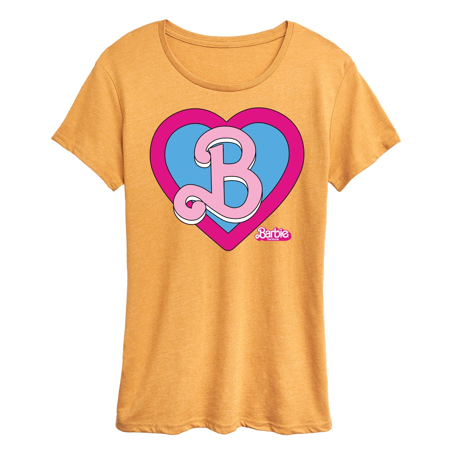 Barbie the Movie - Heart Crest - Women's Short Sleeve Graphic T-Shirt ...