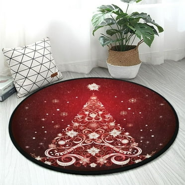 LongLiYi Christmas Round Rug 24 Inch,Christmas Area Rug Washable ...