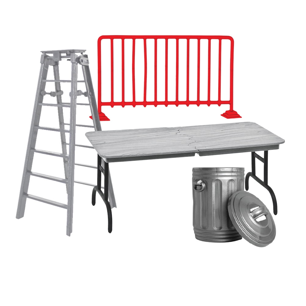 Set of 4 Wrestling Props Accessories For WWE Wrestling Action Figures ...