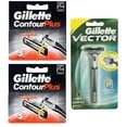 Gillette Contour Plus (same as Atra Plus) Refill Blade Cartridges, 10 ...