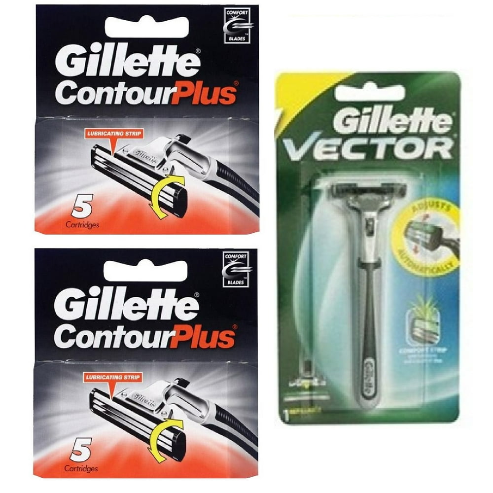 Gillette Contour Plus (same as Atra Plus) Refill Blade Cartridges, 10 ...
