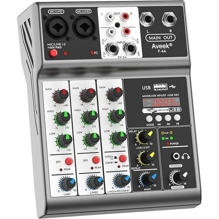 Vinci Audio Mixer Kit, Sound Card with DJ Mixer Effects, Voice Changer ...