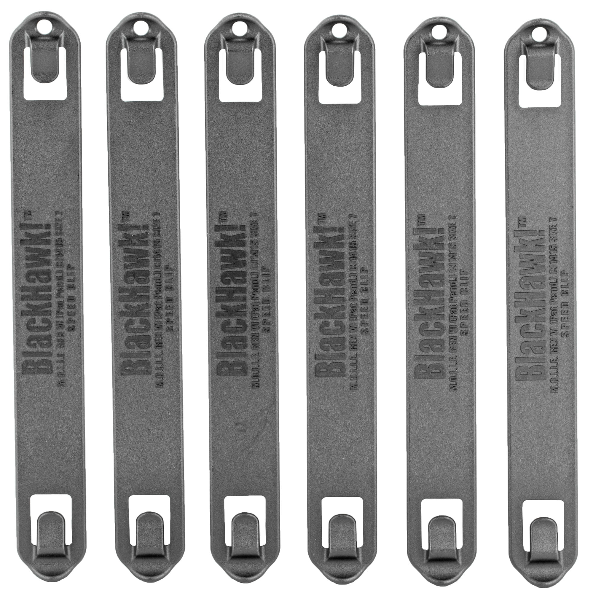 SPEEDCLIP 6 PACK/ #7 7\" BLK - Walmart.com