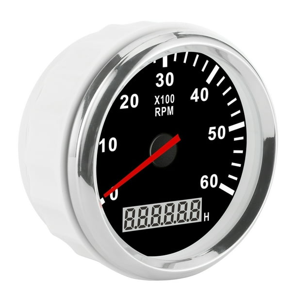 Tachometer,Tachometer Gauge 6000RAM Red Digital Tachometer Tachometer ...