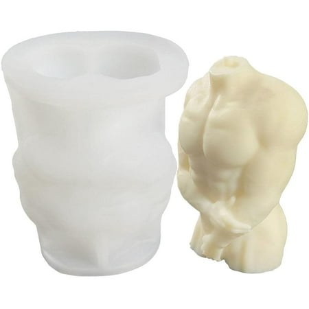 KCSD Body Art Silicone Mold, Human Body Shape Candle Molds, 3D ...