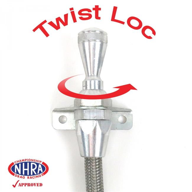 American Shifter 334116 4L60E Billet & Stainless Steel Braid Locking ...