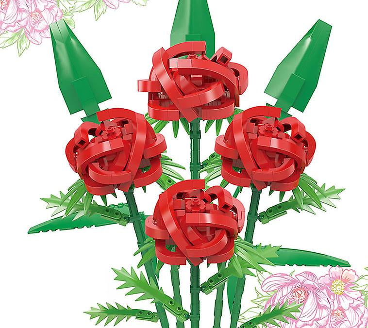 CHAO Bloques De Lego, Flores, Arreglos Florales De Plástico ...