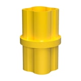 1/2" Internal PVC Coupling, Furniture Grade, Yellow, 10-Pack, F012ICO ...