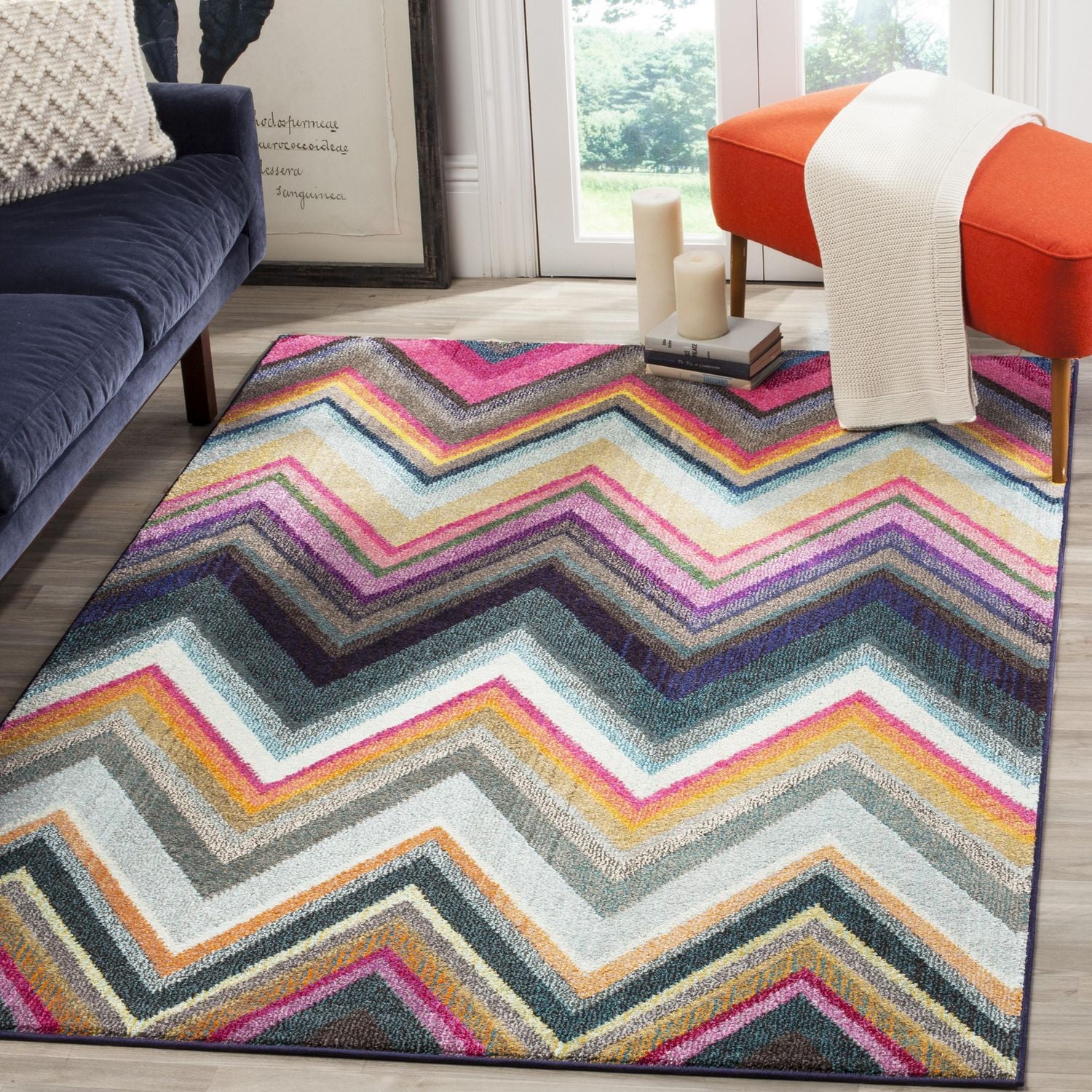 Click here for Safavieh Monaco Breana Chevron Area Rug 67 X 67 Sq... prices