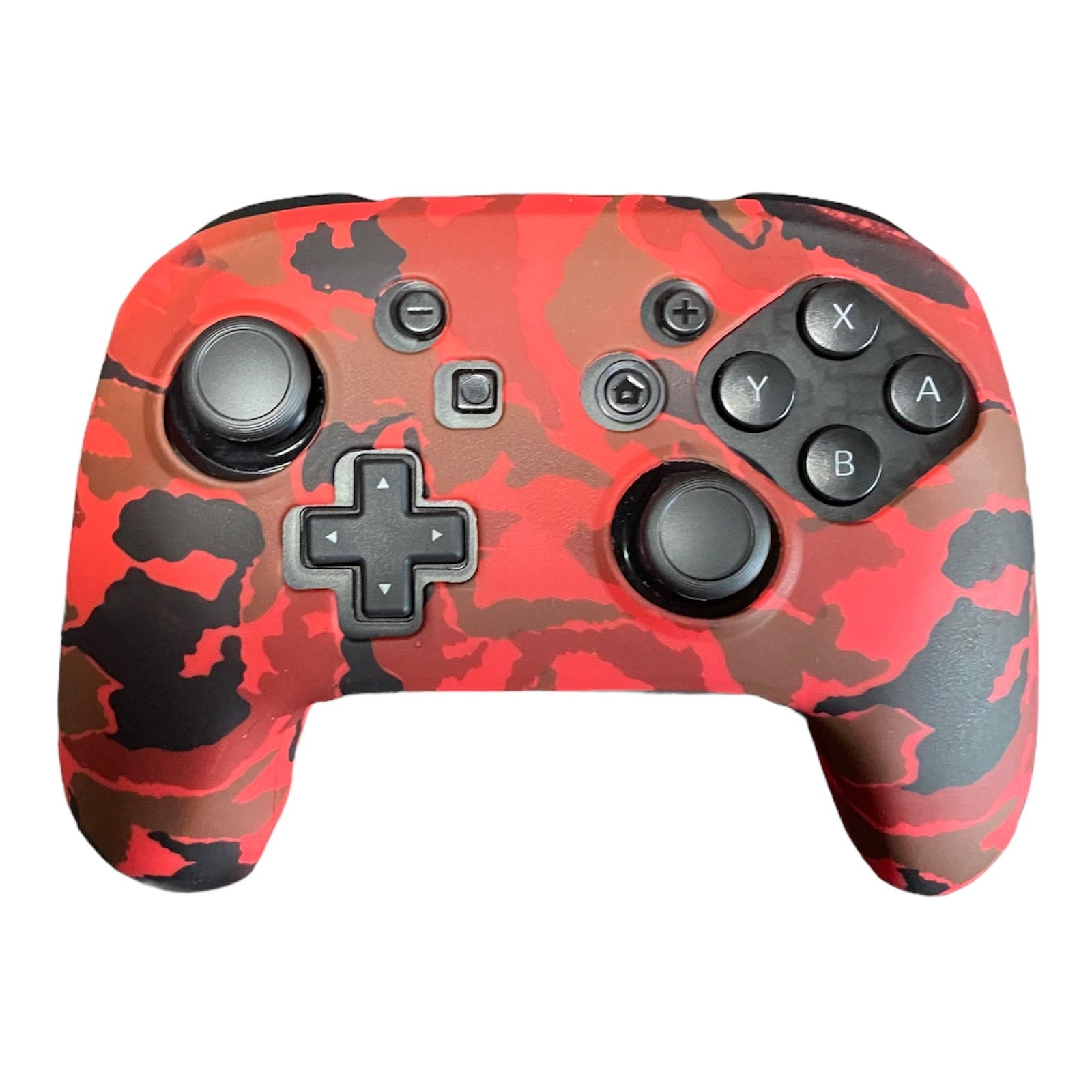 JenDore Nintendo Switch Pro Controller Red & Black Camo Silicone Cover ...