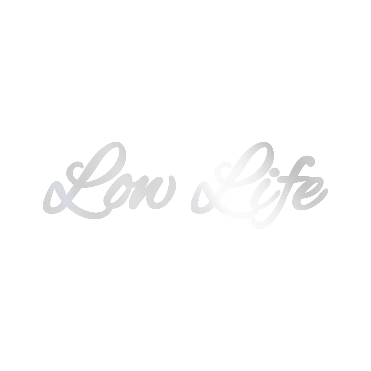 Cursive Lowlife Sticker Decal Die Cut - Self Adhesive Vinyl ...