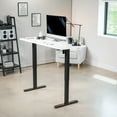 VIVO Electric 60” x 24” Stand Up Desk Workstation | White Table Top ...