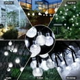 Solar String Lights, Total 23ft 50 LED Solar Globe String Lights, 8 ...