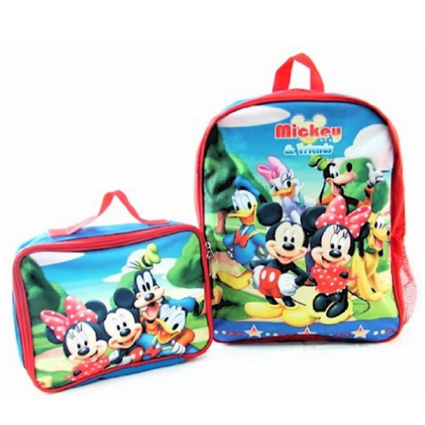 Backpack - Mickey Mouse - Lunch Box Included - Walmart.com