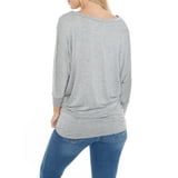 Women's Banded Dolman Top - Walmart.com