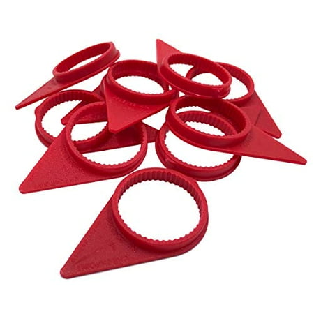 10 - Red 33mm Loose Lug Nut Indicator Wheel Nut Check Indicators ...