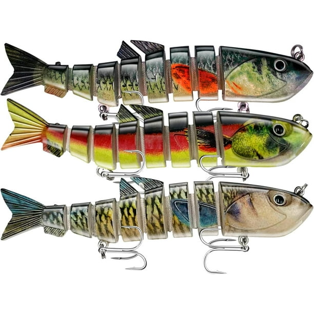 Fishing Lures Multi Jointed Fish Fishing Kits Slow Sinking Lifelike ...