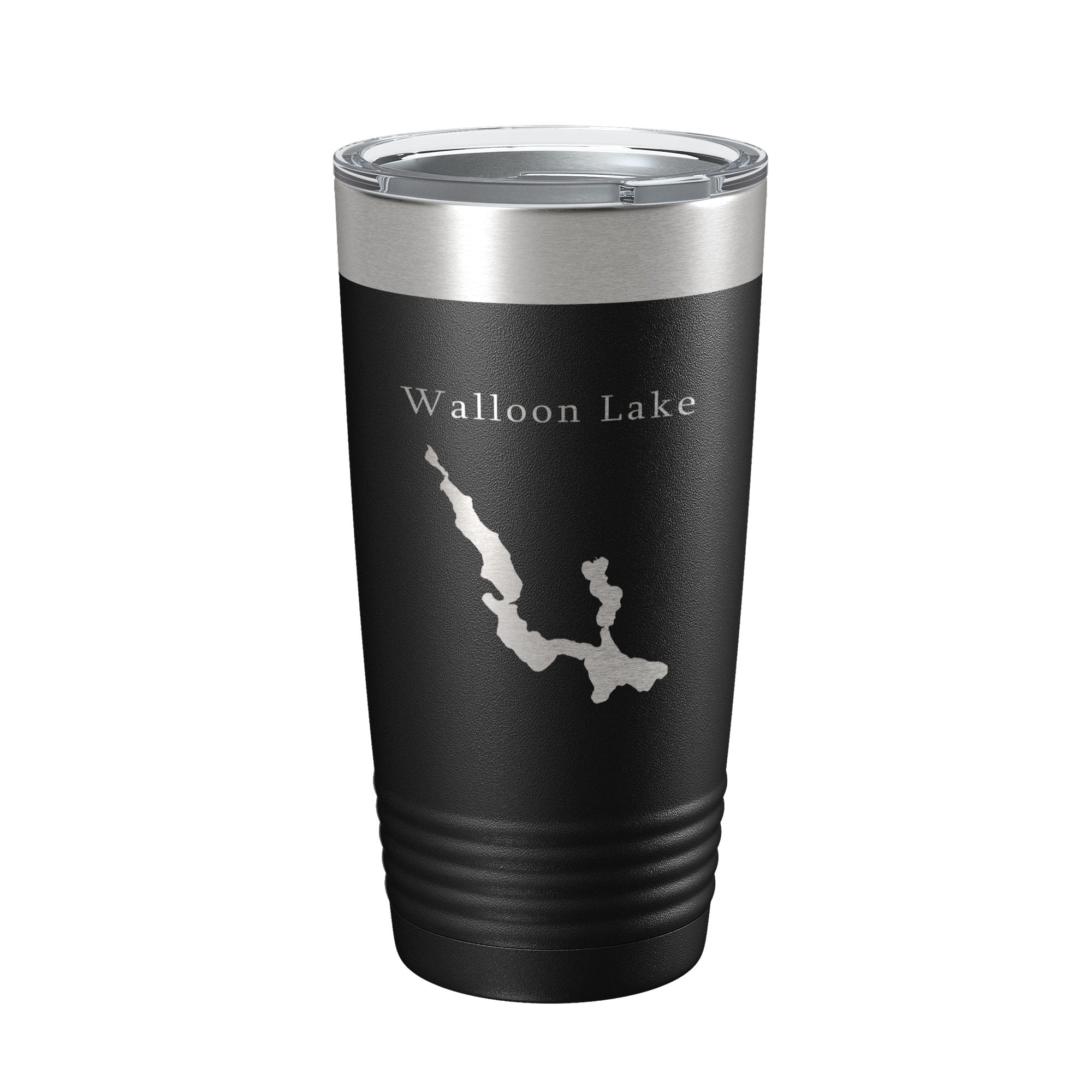Walloon Lake Map Tumbler Travel Mug Insulated Laser Engraved Coffee Cup ...