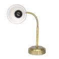 Mainstays Gold Metallic Task Lamp with Goose Neck, Gold- 20"H - Walmart.com