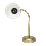 Mainstays Gold Metallic Task Lamp with Goose Neck, Gold- 20"H - Walmart.com