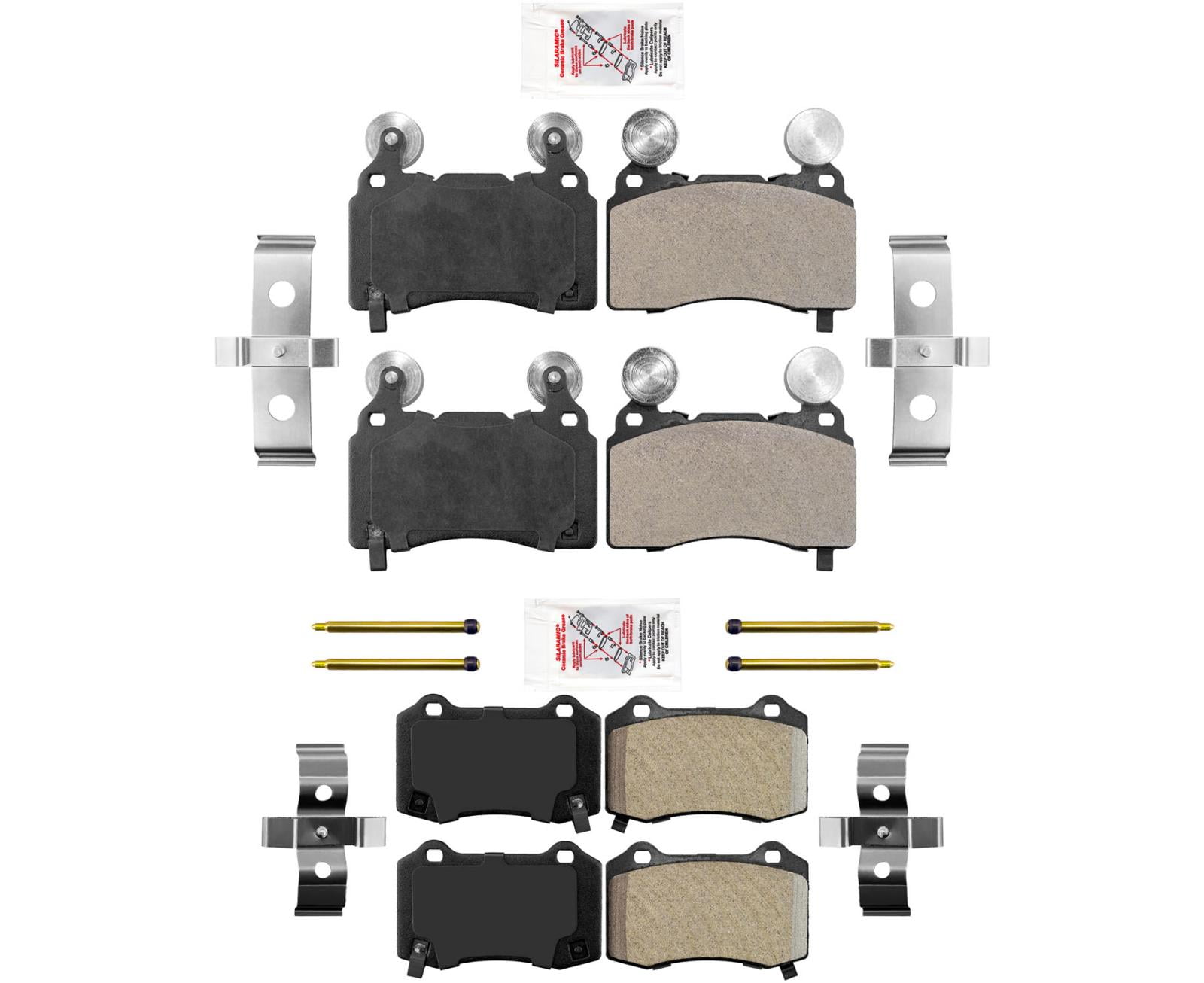 AmeriPro OE Style Semi Metallic Front & Rear Disc Brake Pads For Tesla ...