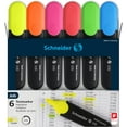 schneider job 150 highlighters - assorted colours (wallet of 6 ...
