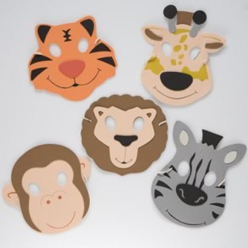 Zoo Animal Foam Masks (1 dz) - Walmart.com