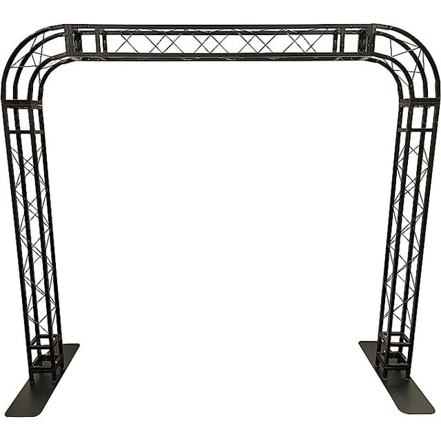 BLACK TRUSS ROUNDED ARCH KIT 10 FT Width 8.7 ft. Height Mobile Portable ...