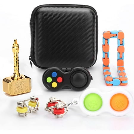 Cool Fidgets Pack Spinners Toys Set, Fidget Pad Game Controller, Push ...