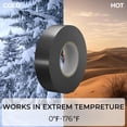 100 Pack Black Electrical Tape Waterproof, 0.75 in x 66 FT High Temp ...