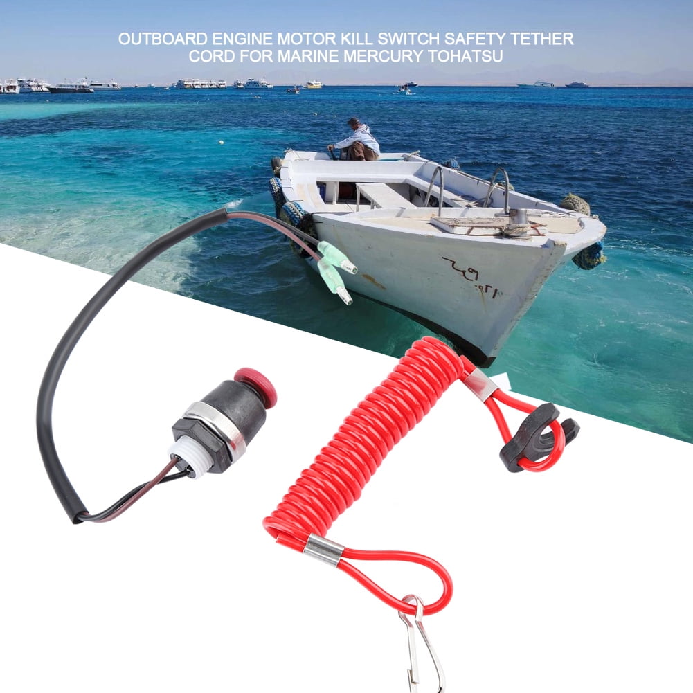 OTVIAP Outboard Engine Motor Kill Switch Safety Tether Cord for Marine ... OTVIAP Outboard Engine Motor Kill Switch Safety Tether Cord for Marine ...