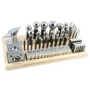 Steel Swage Block and Forming Design Block & 16 Punches Shaping Tools ...