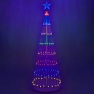 Vickerman 4' Christmas Show Tree with 152 Multi-Colored LED Lights ...