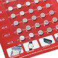 AG1/AG3/AG4/AG10/AG12/AG13 Button Cell Battery, Set of 50pcs Watch ...