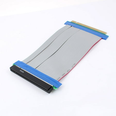 PCI Express PCI-E 16X Slots Riser Card Flexible Ribbon Extension Cable ...