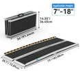 Portable Wheelchair Ramp 6FT, Anti-Slip Aluminum Folding Handicap Ramp ...