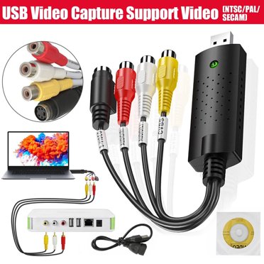 VHS to Digital Converter USB 2.0 Video Audio Capture Card Box VCR DVD ...