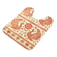 BZSMCE Terracotta Peacock Stripe Pattern 2-Piece Non-Slip Absorbent ...