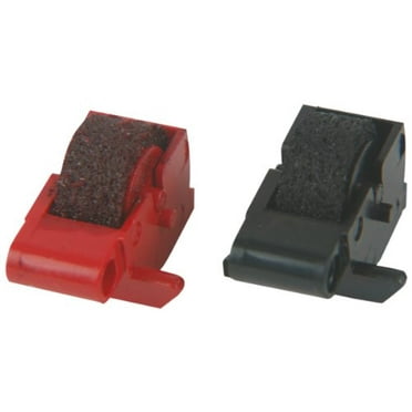 Porelon 11210 Universal Twin Spool Ribbon - Black/Red Ink Compatible ...