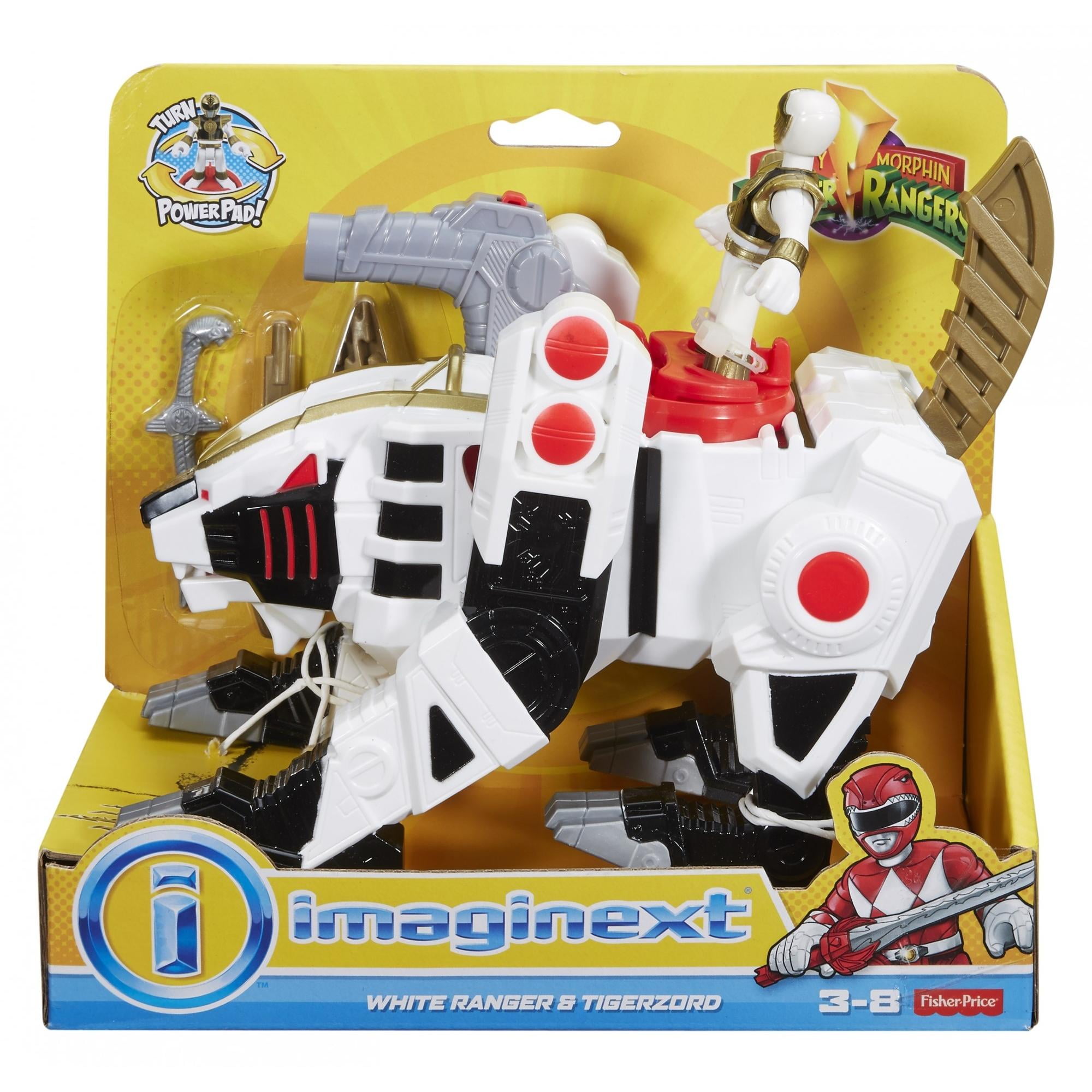 Fisher-Price Imaginext Power Rangers White Ranger And Tiger Zord ...