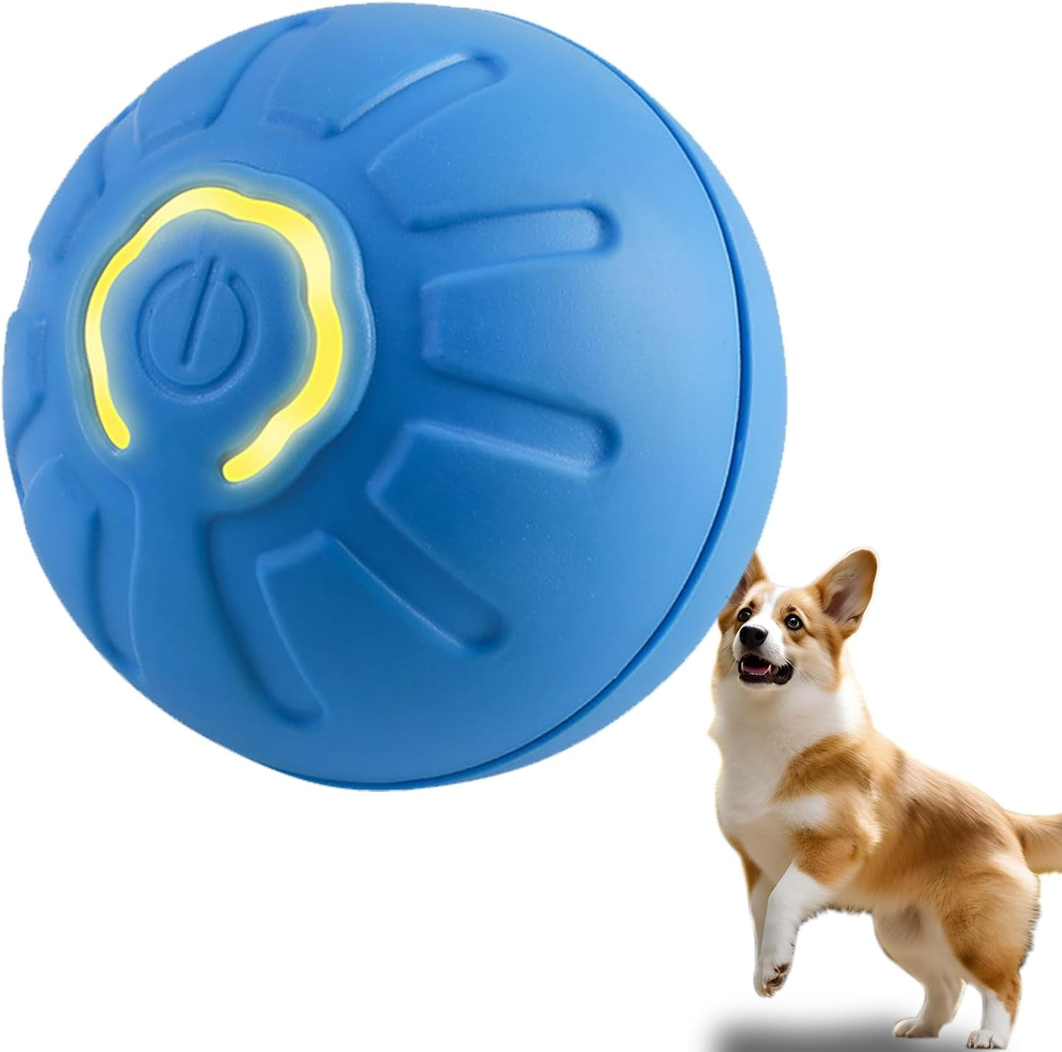 Pelota para perros rodante, pelota que rebota automática para perros ...