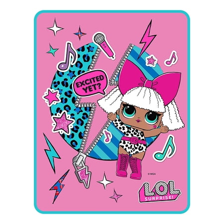 Lol Surprise Excited Yet Totally Diva Throw | Walmart Canada