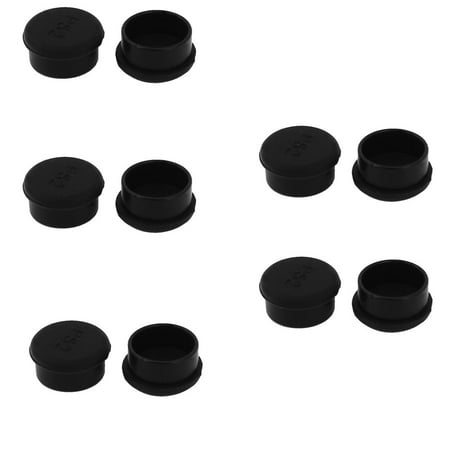 10 Pcs Black Silicone Anti Dust Cover Cap Protector for PS/2 Female ...