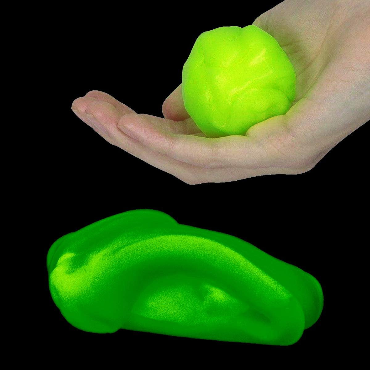 Squeeze Craft 6 Pack Green Glow in the Dark Frudge Putty - 2 oz. Per ...