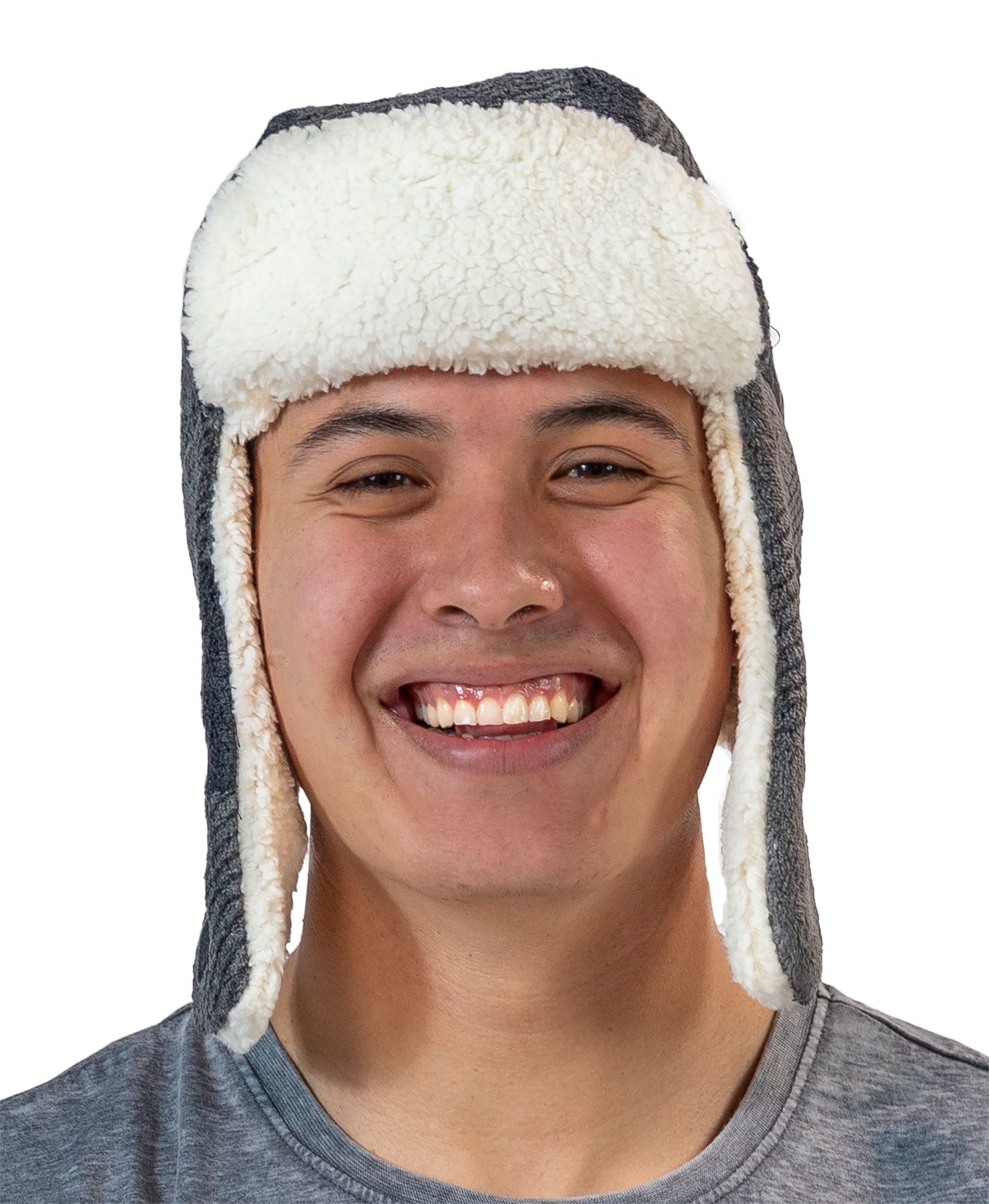 LazyOne Critter Cap Hat for Kids and Adults, Unisex Winter Hats, Gray ...