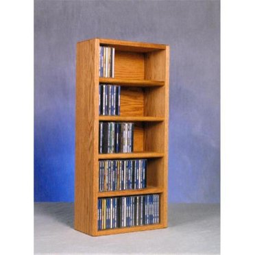 Wood Shed 1002-3 Solid Oak 10 Shelf CD Cabinet - Walmart.com