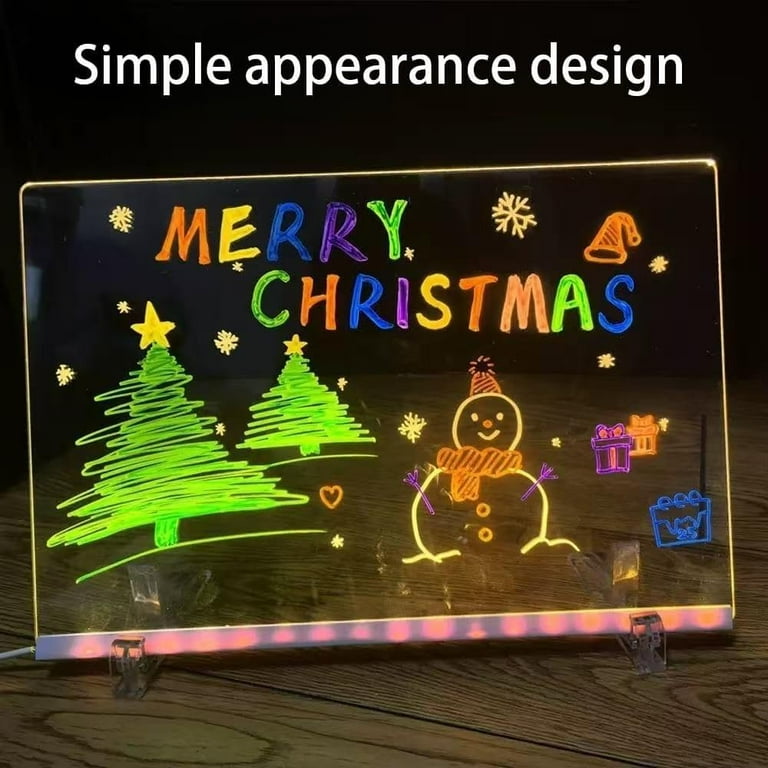 Light Up Drawing Board For Kids With Colored Pens LumiBoard LED Drawing ...